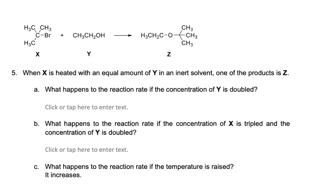 Solved WhenXis heated with an equal amount of Yin an inert | Chegg.com
