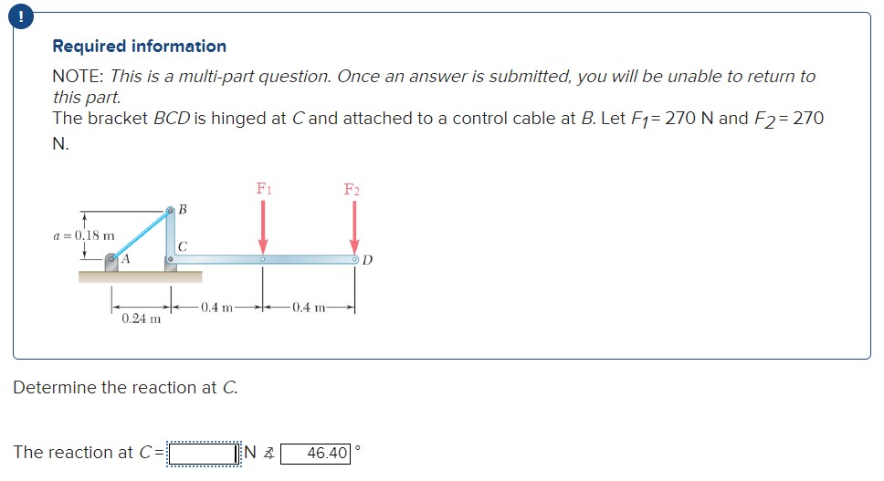 Solved Required information NOTE: This is a multi-part | Chegg.com
