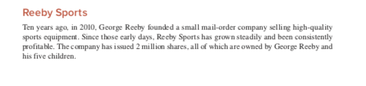 Reeby Sports Ten years ago, in 2010, George Reeby | Chegg.com