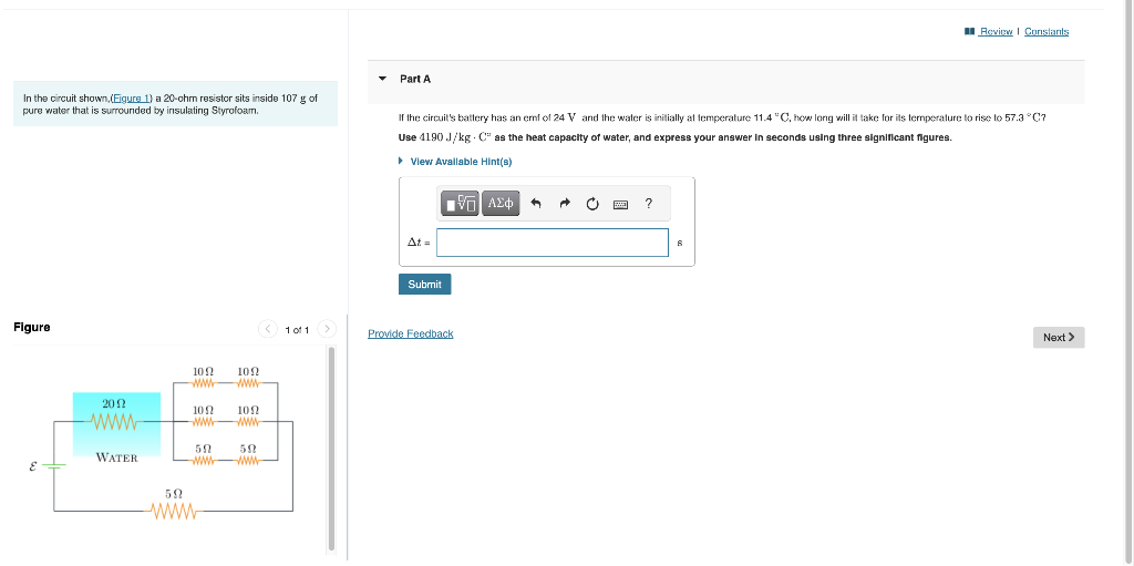 Solved In the circuit shown, (Eigure 1) a 20-ohm resistor | Chegg.com