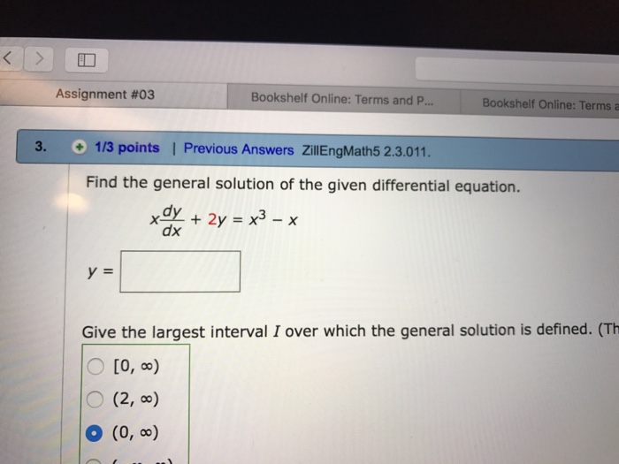 Solved Find the general solution of the given differential | Chegg.com