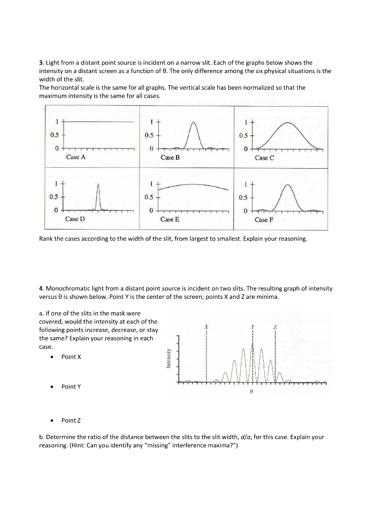 Solved 3. Light from a distant point source is incident on a | Chegg.com