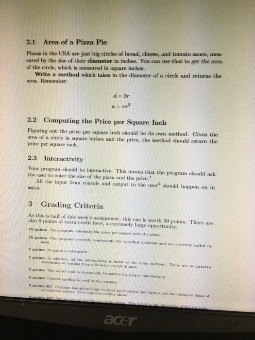 Solved This For Java This Is Pizza Assignment Follow The