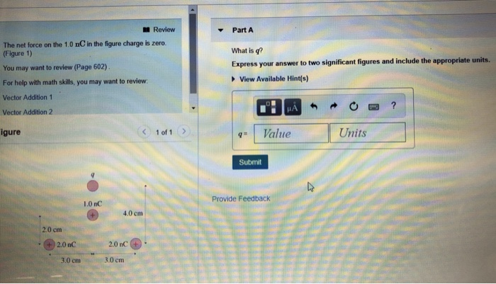 Solved PartA What is q? Express your answer to two | Chegg.com