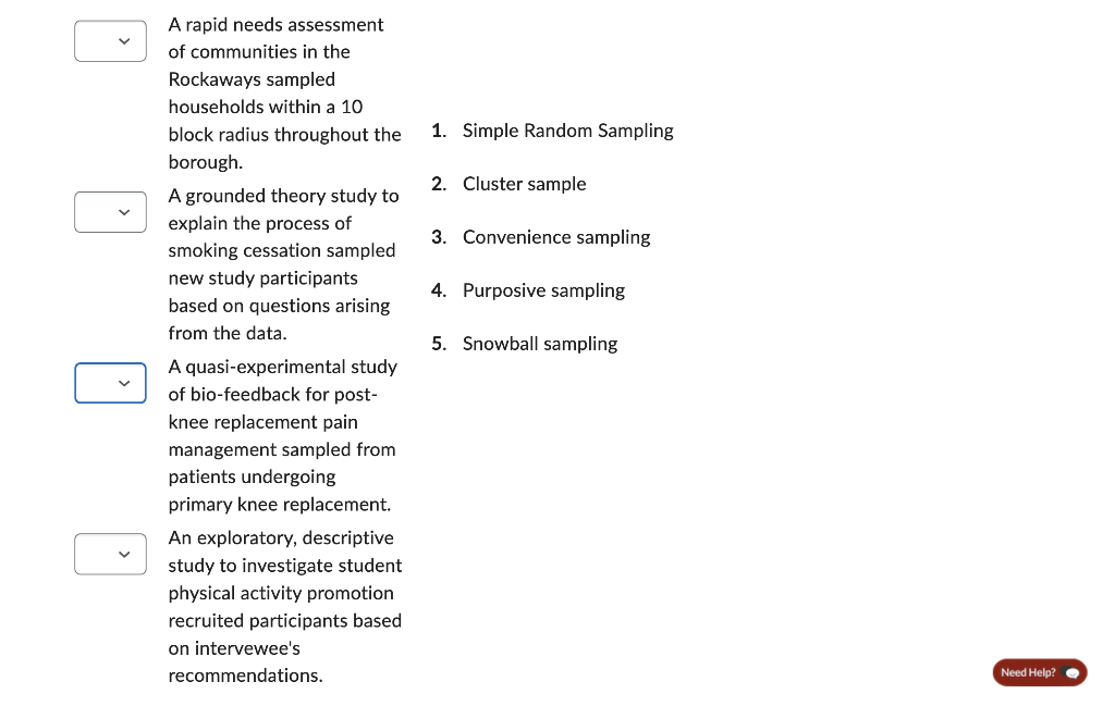 Solved A rapid needs assessment of communities in the | Chegg.com