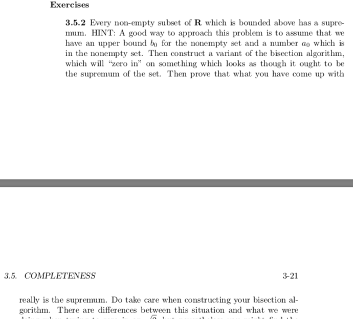 Solved Exercises 352 Every Non Empty Subset Of R Which Is