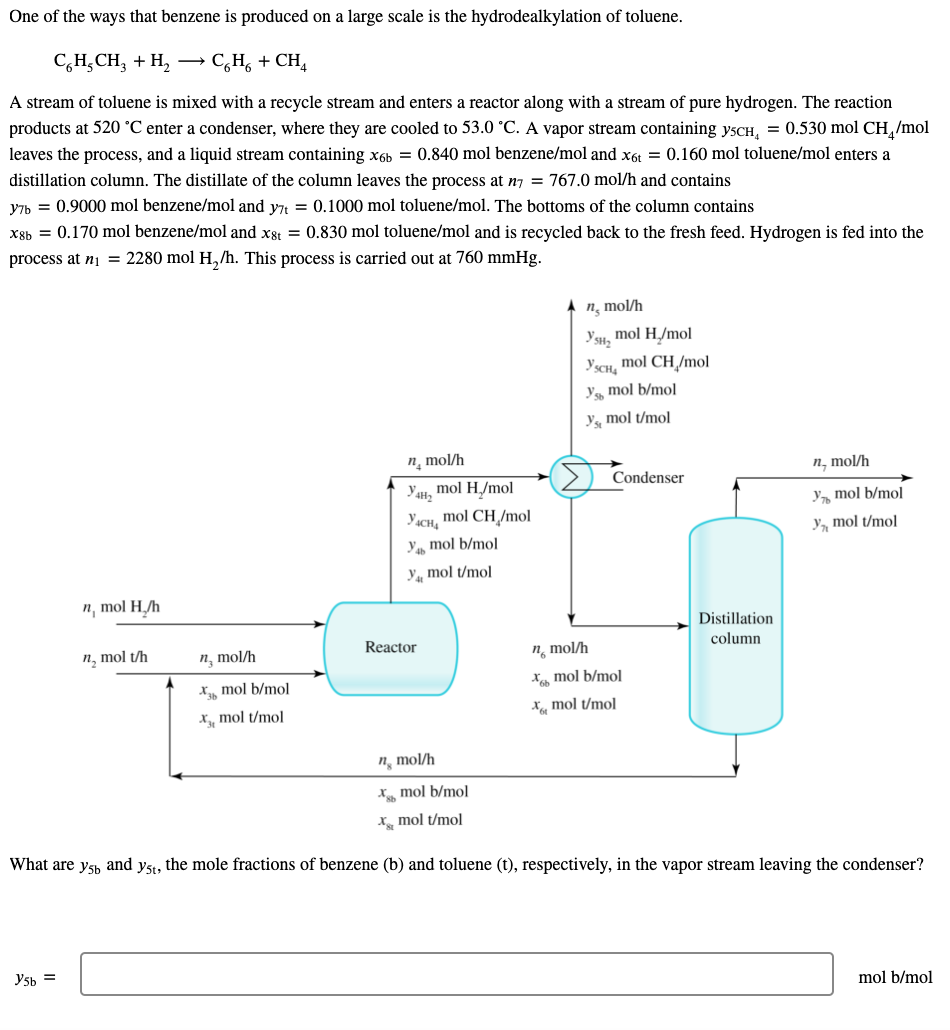 Solved One of the ways that benzene is produced on a large | Chegg.com