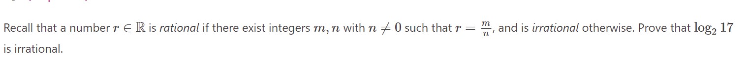 Solved Recall that a number rinR is rational if there exist | Chegg.com