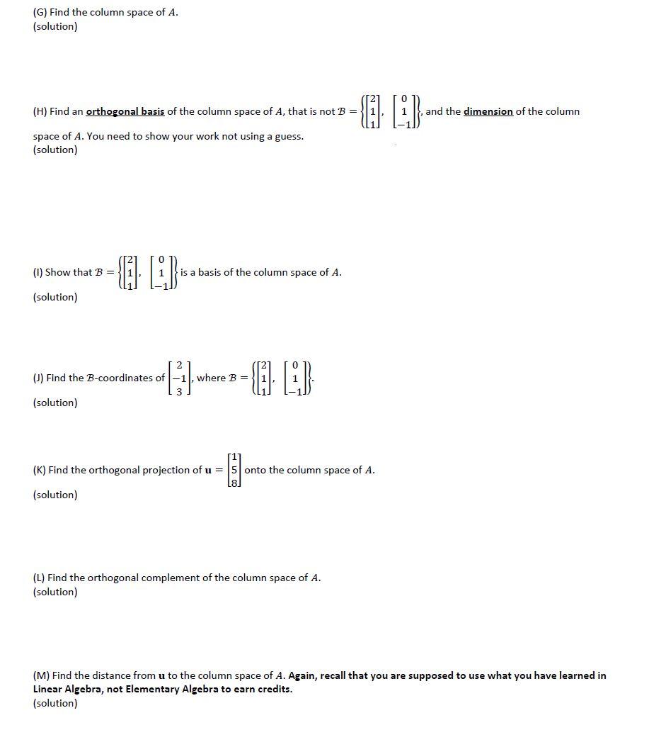 Solved ANSWER ALL OF IT!! Please use Linear Algebra with | Chegg.com