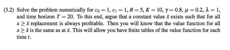 Solved blem 3. Consider the equipment replacement problem | Chegg.com
