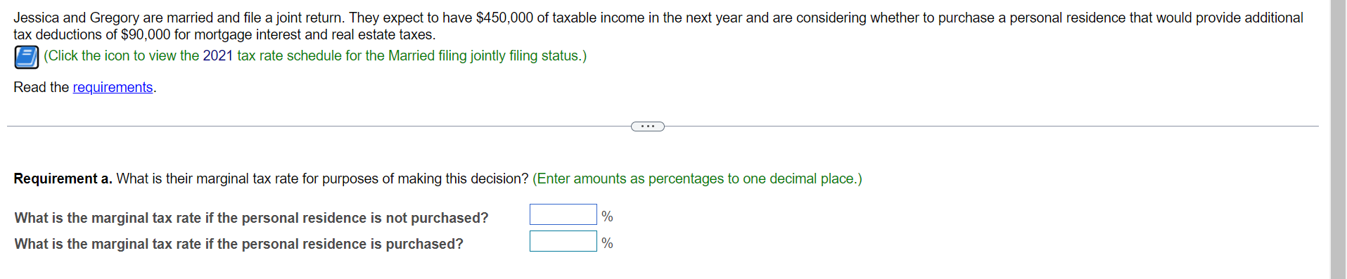 Solved Reference Married, Filing Joint and Surviving Spouse | Chegg.com