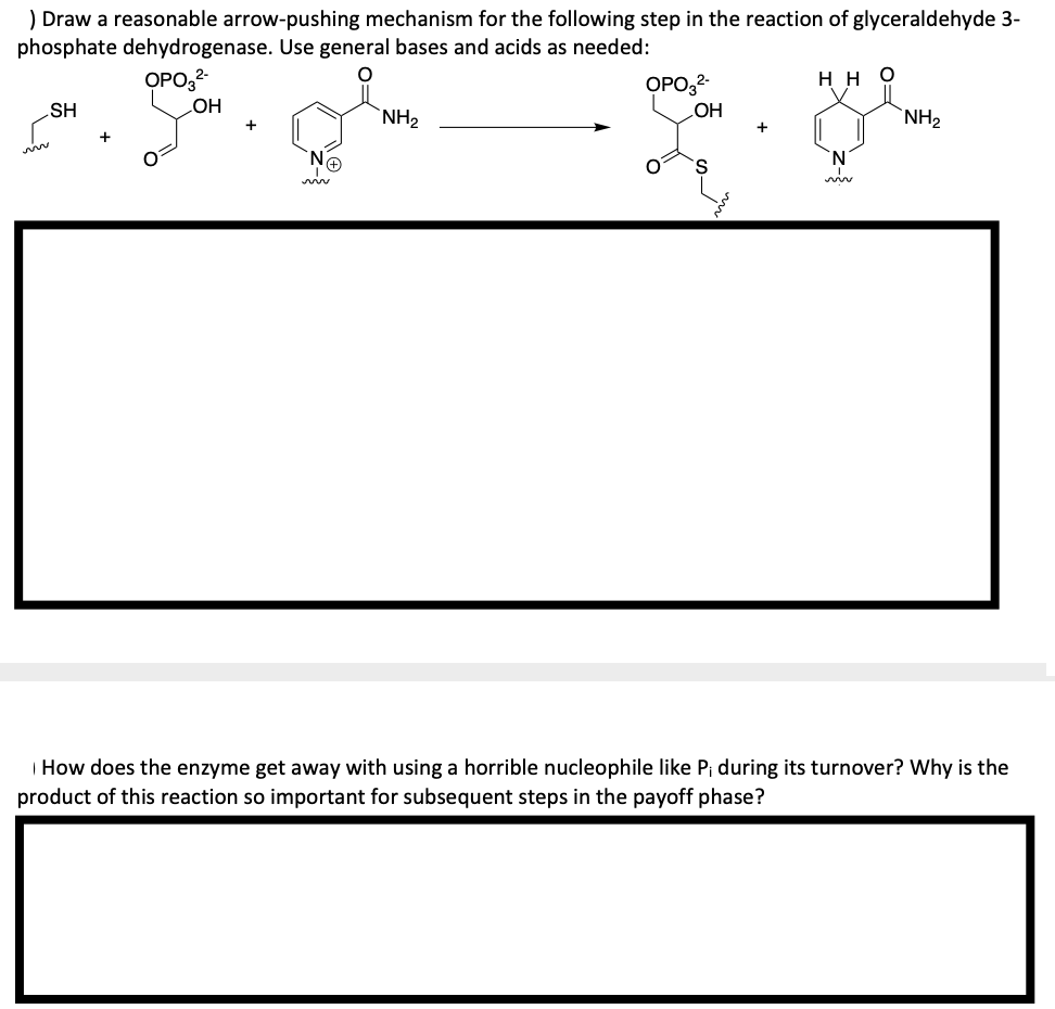 Solved ) Draw a reasonable arrow-pushing mechanism for the | Chegg.com