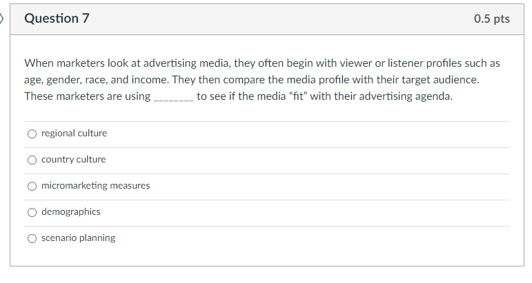 Solved When marketers look at advertising media, they often | Chegg.com