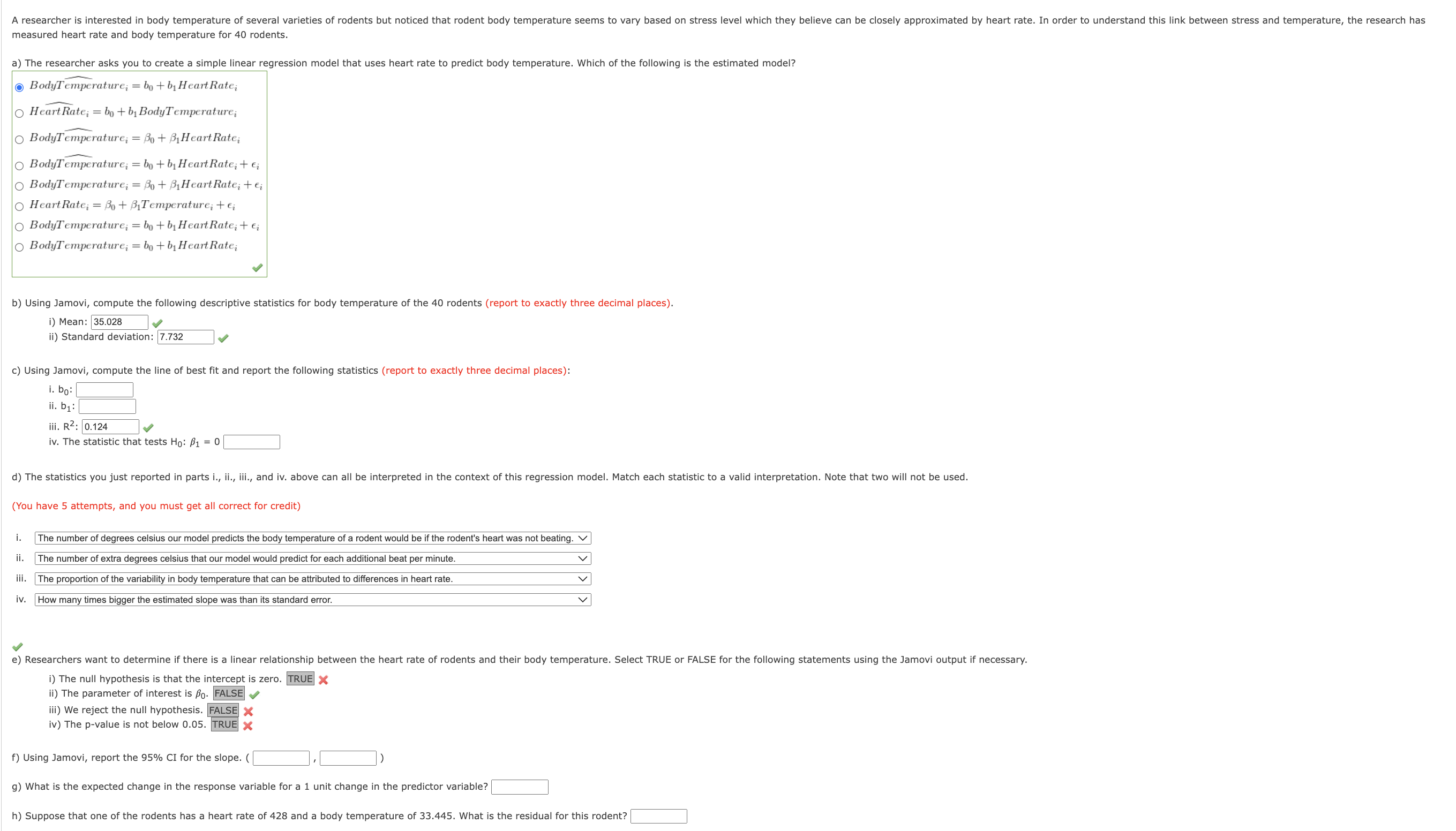 Solved b) Using Jamovi, compute the following descriptive | Chegg.com