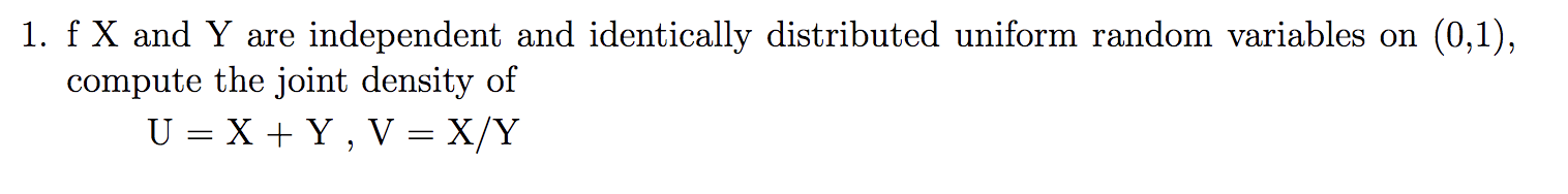 Solved 1. fX and Y are independent and identically | Chegg.com