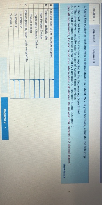 Exercise 7A-1 Time-Driven Activity-Based Costing [LO | Chegg.com