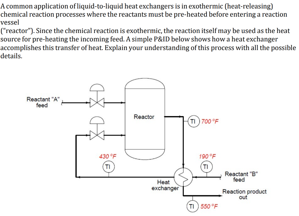 Solved A common application of liquid-to-liquid heat | Chegg.com