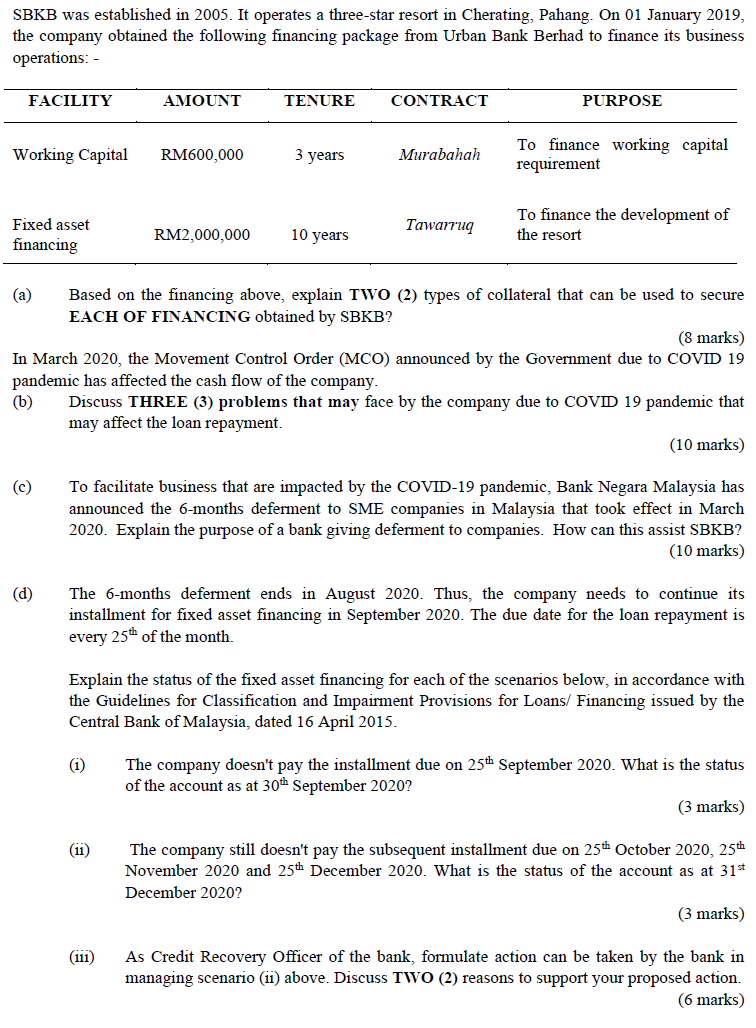 SBKB was established in 2005. It operates a | Chegg.com