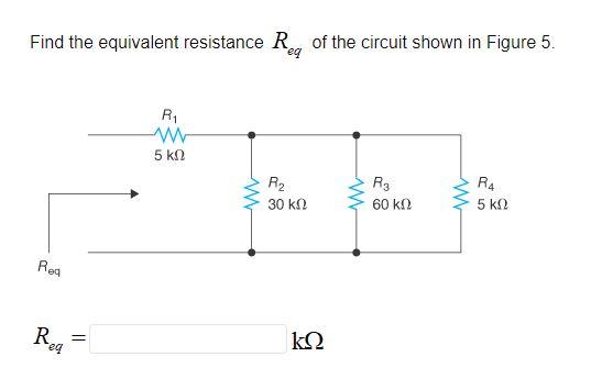 Solved Find the equivalent resistance Req equation of the | Chegg.com