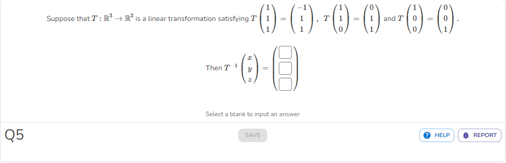 Solved Suppose that T:R3→R3 is a linear transformation | Chegg.com