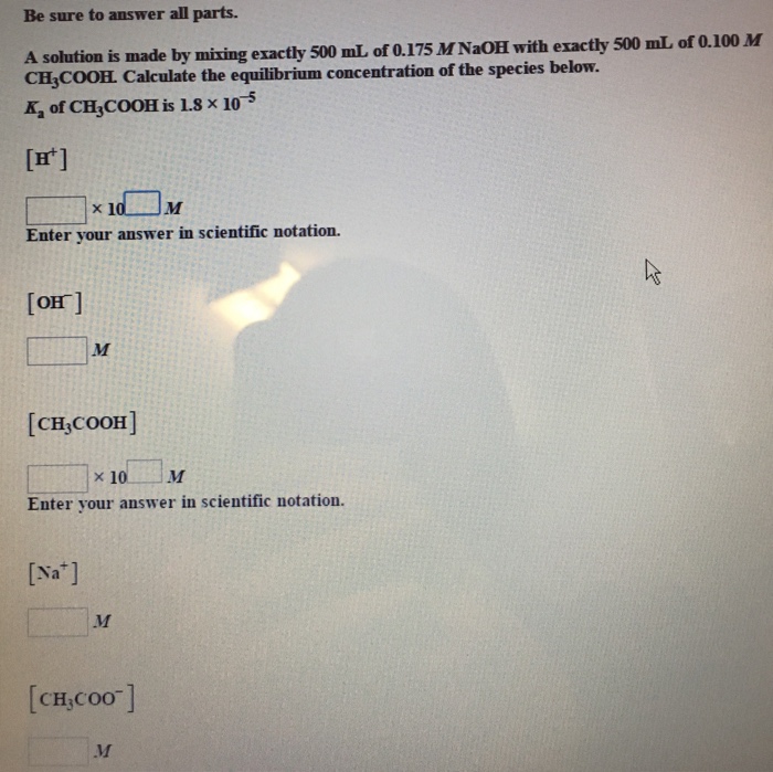 Solved A solution is made by mixing exactly 500 ml, of 0.175 | Chegg.com