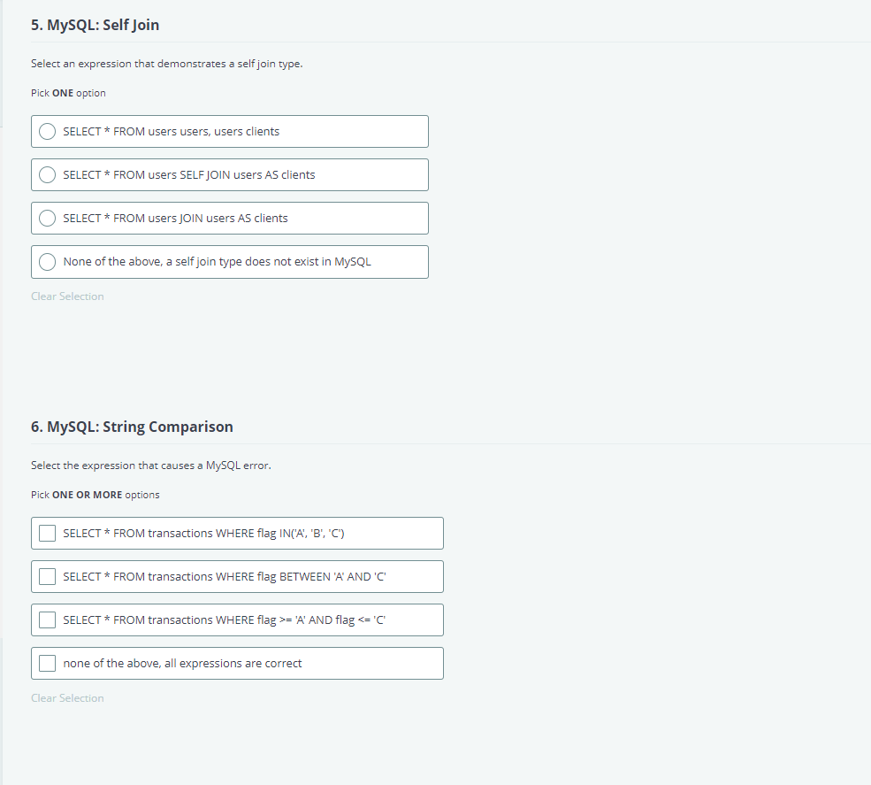 Solved MySQL: Self JoinSelect an expression that | Chegg.com