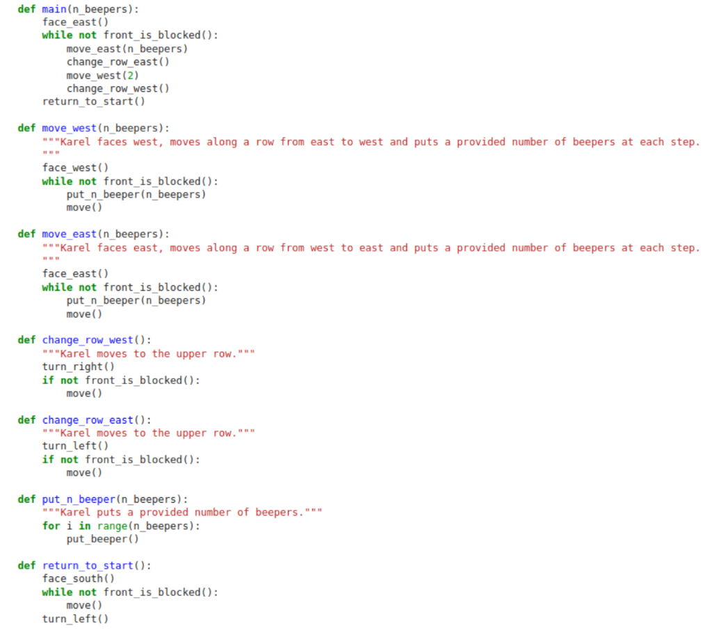 Solved Karel starts in the following world: | Chegg.com