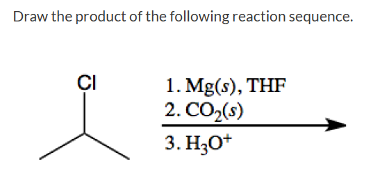 Solved Draw the product of the following reaction sequence. | Chegg.com