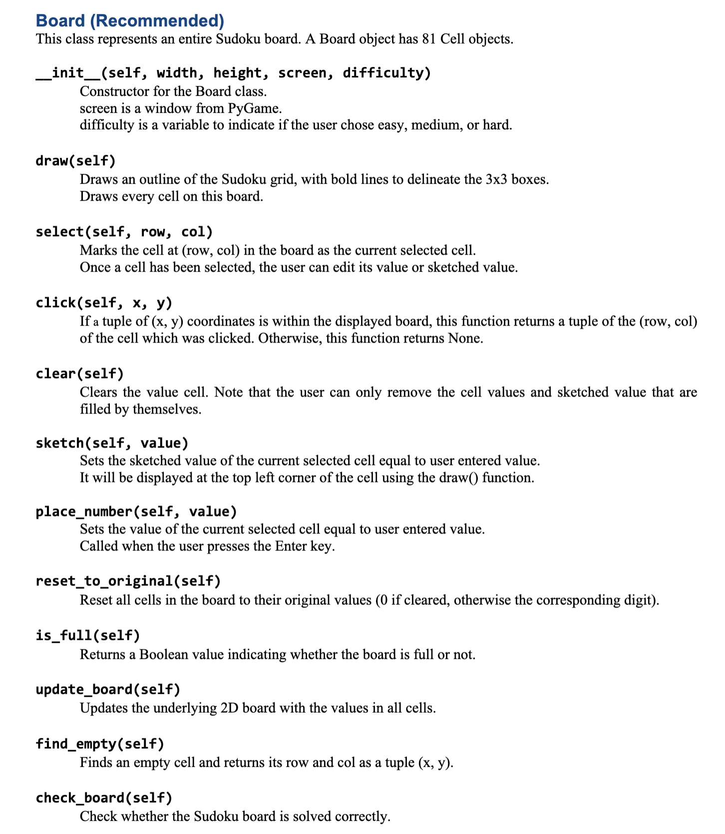 Code in PythonBoard (Recommended)This class | Chegg.com