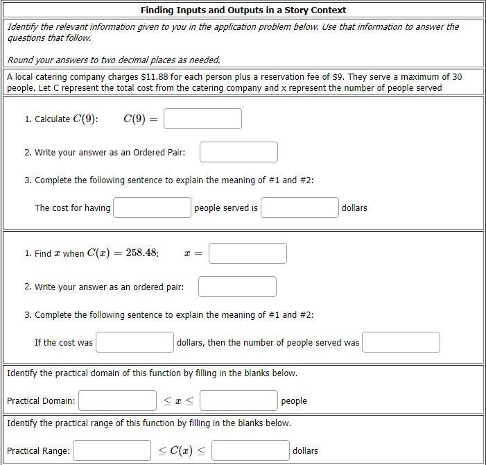 Solved Finding Inputs and Outputs in a Story Context | Chegg.com