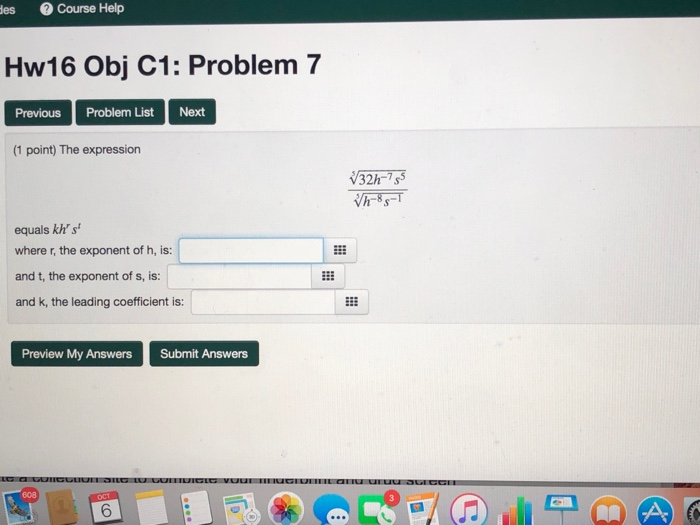 Solved Department of Mathematics Grades Course Help Hw16 Obj | Chegg.com Solved Department of Mathematics Grades Course Help Hw16 Obj | Chegg.com