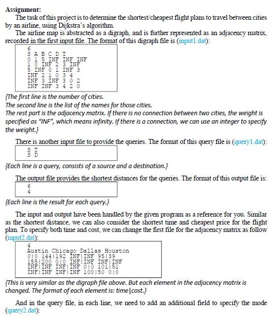 Solved Assignment: The task of this project is to determine | Chegg.com