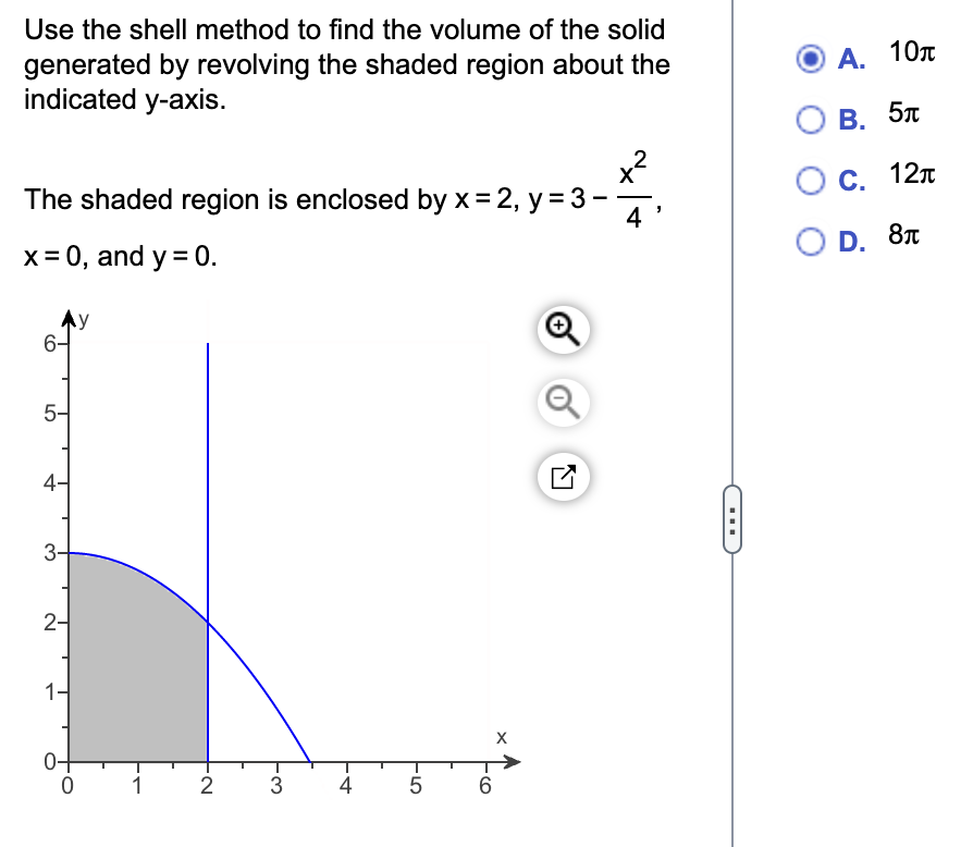 Solved Use the shell method to find the volume of the solid | Chegg.com