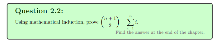 Solved Question 2.2: Using mathematical induction, prove | Chegg.com
