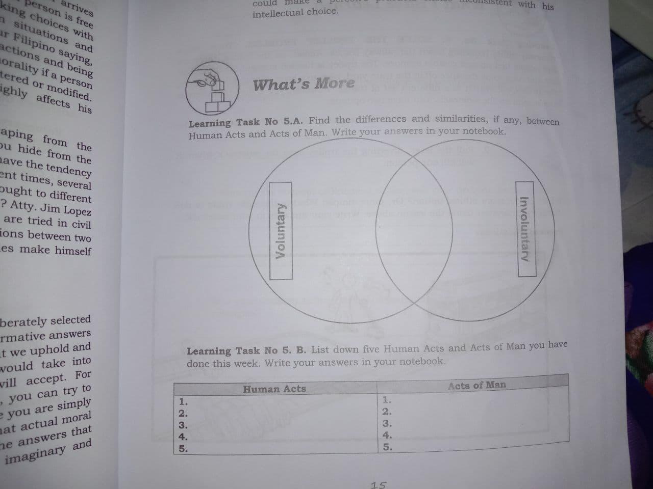 Solved tent with his could intellectual choice. arrives | Chegg.com