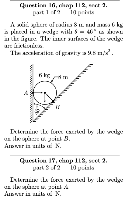 Solved Question 16, chap 112, sect 2. part 1 of 210 points A | Chegg.com