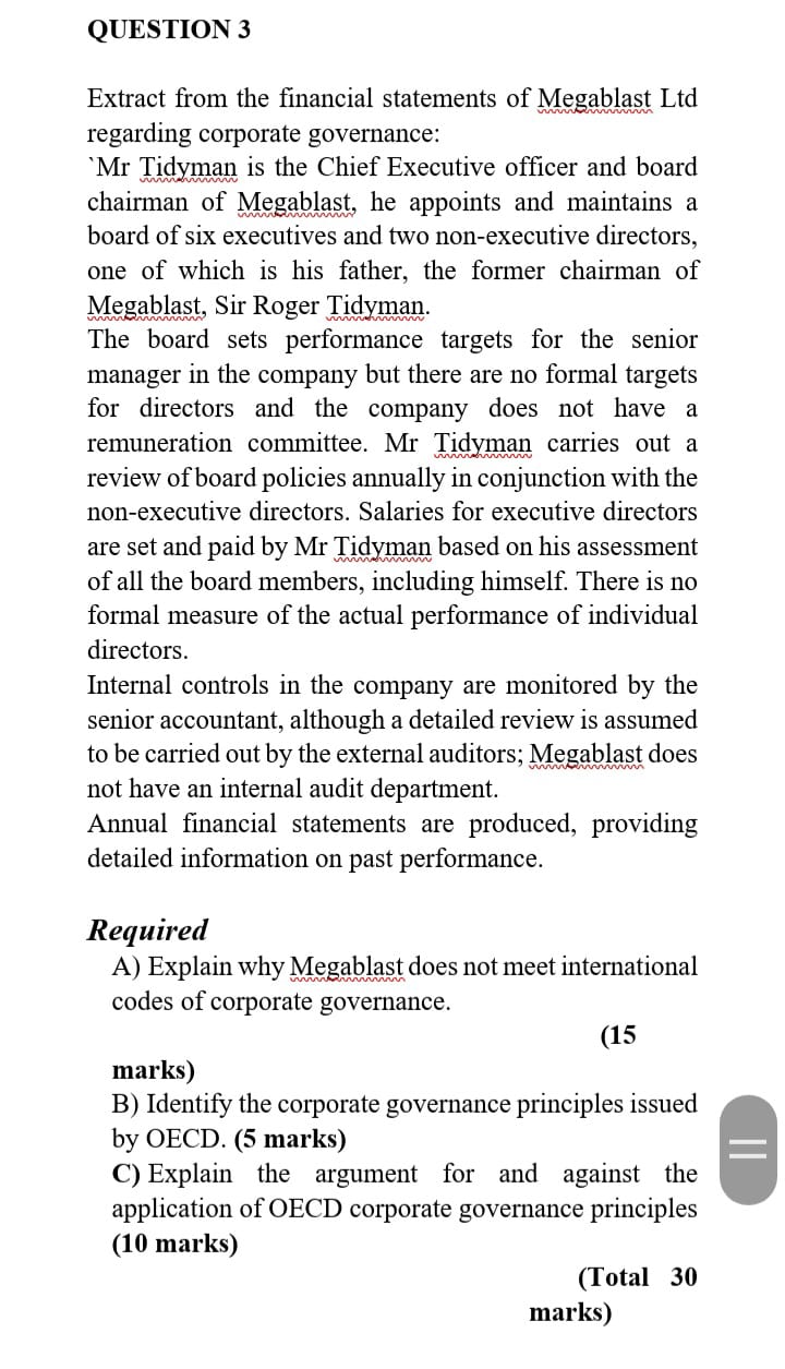 Solved Extract from the financial statements of Megablast | Chegg.com
