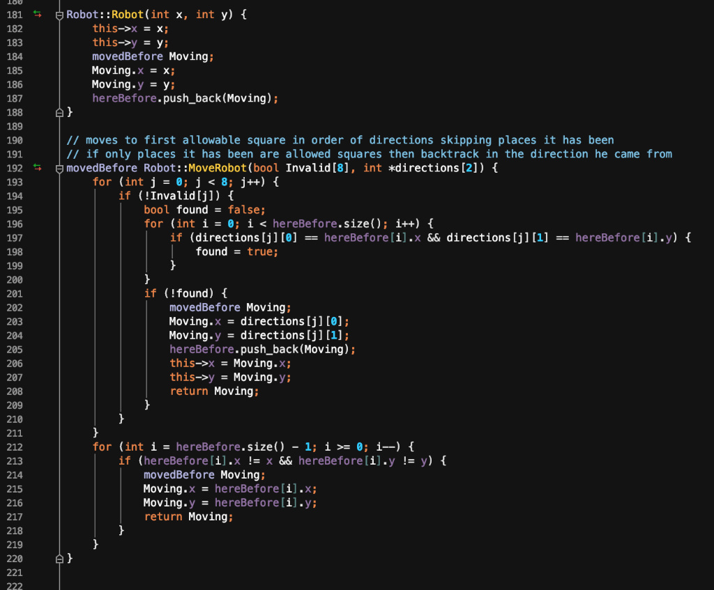 It is a Robot Vacuum Cleaner in C++, the following is | Chegg.com