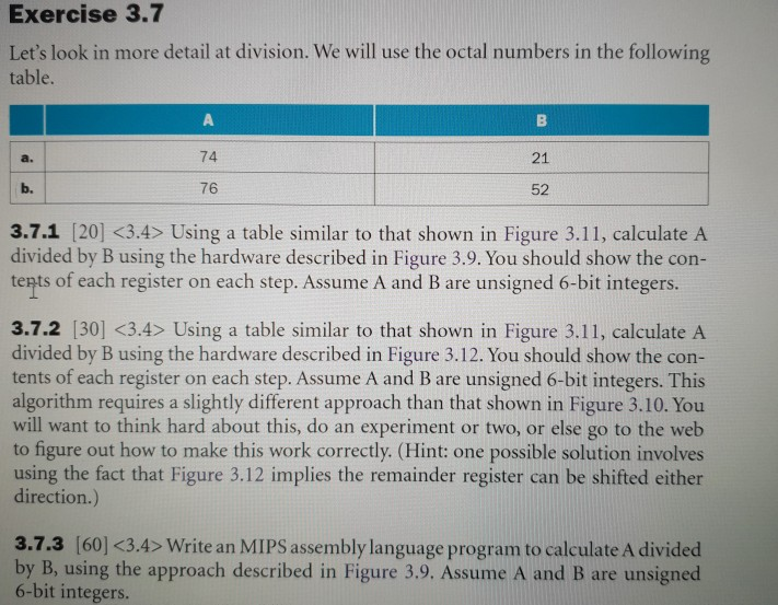Solved Start 1. Subtract the Divisor register from the | Chegg.com