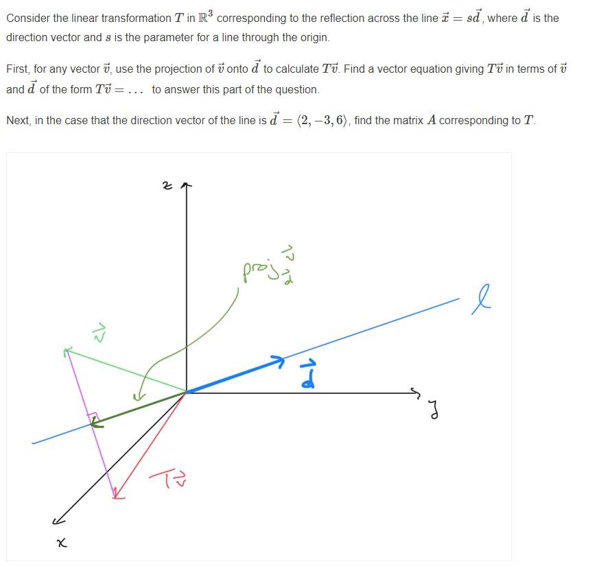 Solved = Consider the linear transformation T in Rº | Chegg.com