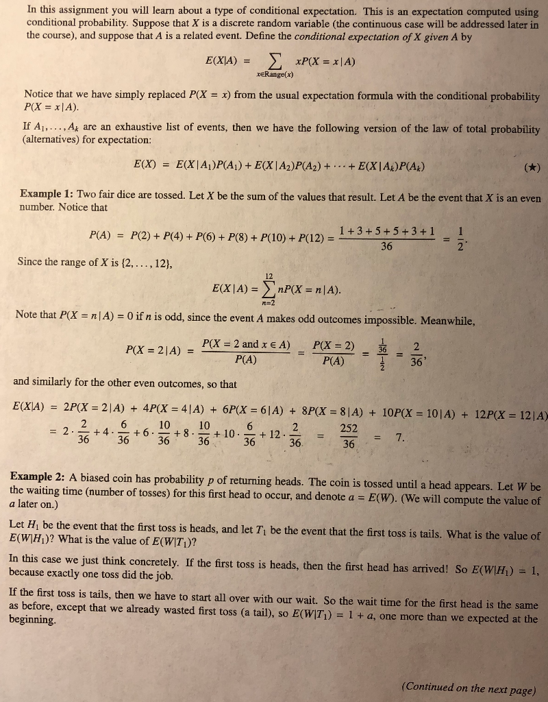 Solved In this assignment you will learn about a type of | Chegg.com
