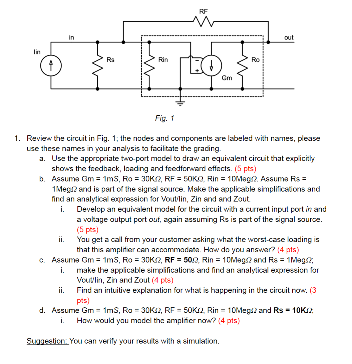 Solved rig. 1 Review the circuit in Fig. 1; the nodes and | Chegg.com