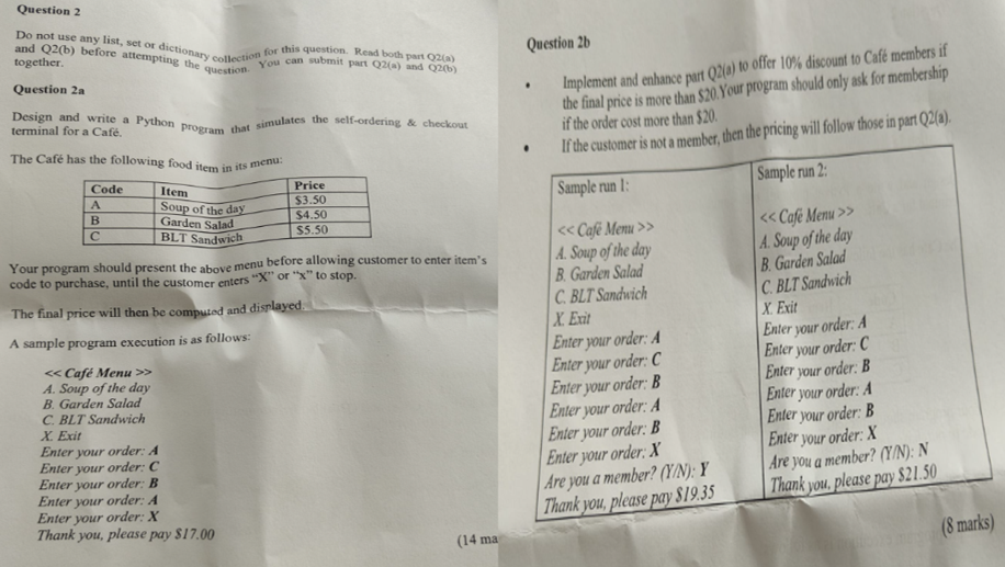 Solved Do not use any list, set or dictionary collection for | Chegg.com