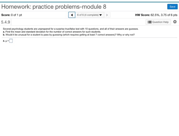 Solved Homework Practice Problems Module 8 Score 0 Of 1 Pt