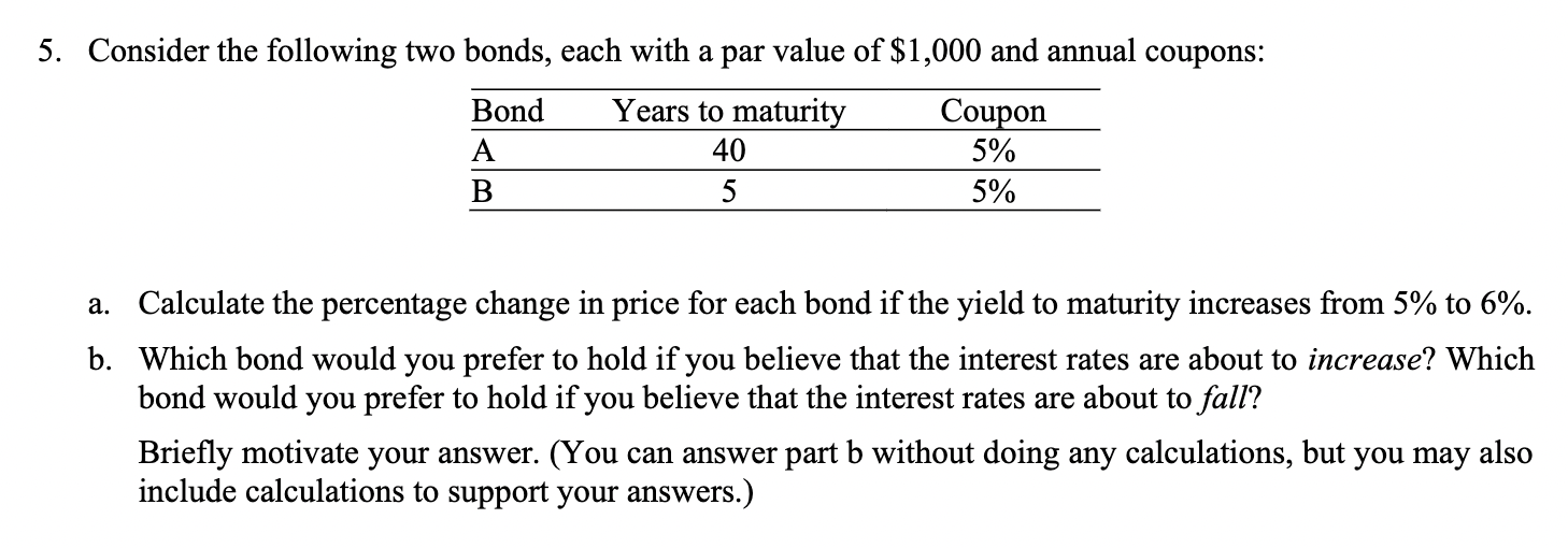 Solved a. Calculate the percentage change in price for each | Chegg.com