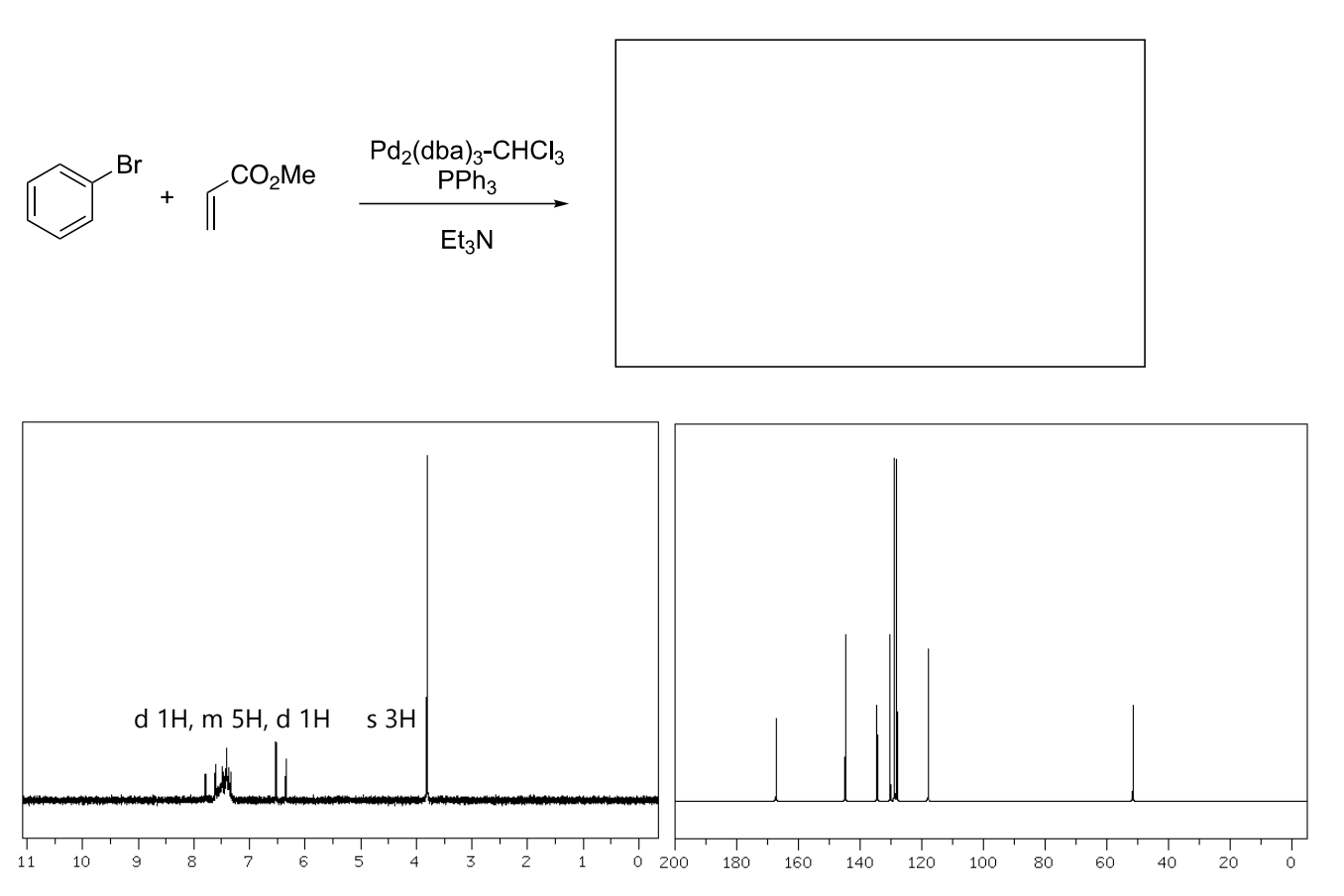 Solved When bromobenzene and methyl acrylate are treated | Chegg.com