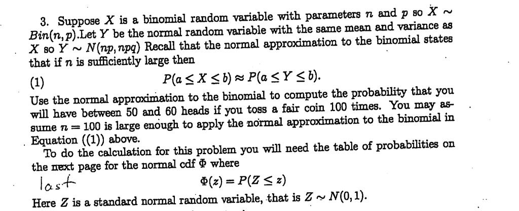 Solved 3. Suppose X is a binomial random variable | Chegg.com