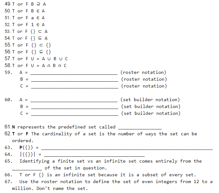 Solved 31. English Descriptions Set A has the numbers 1 to 3 | Chegg.com