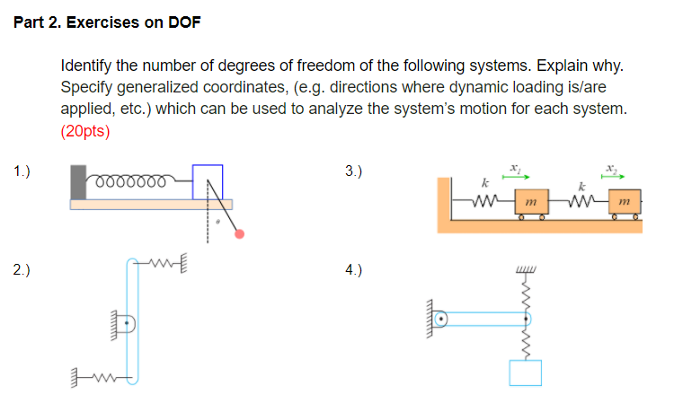 Solved Vibration Engineering Vibration System Analysis 1. | Chegg.com