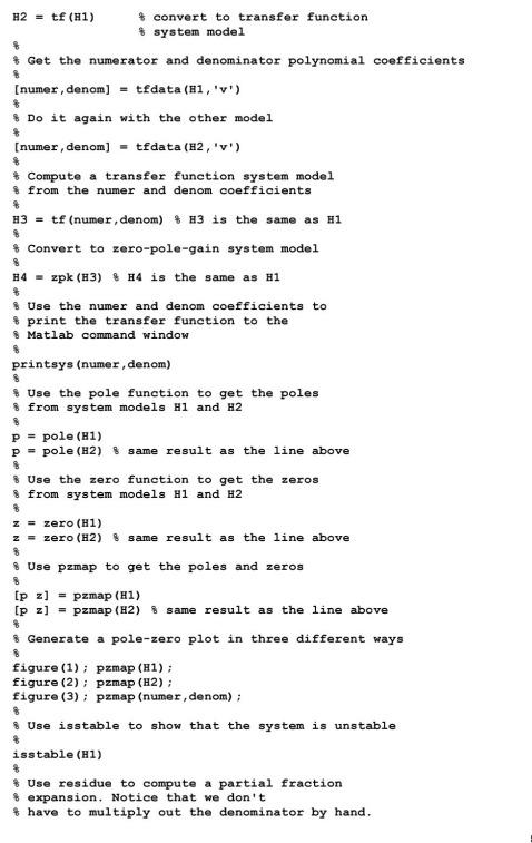 Solved Question 6 Here is some Matlab code that uses this | Chegg.com